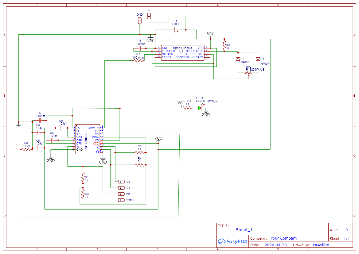 How To Make 3 Phase Bldc Motor Controller Using 555 Ic - With Back Emf | MrAviPro